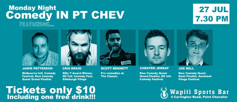 Monday Night Comedy in Point Chev - Auckland - Eventfinda