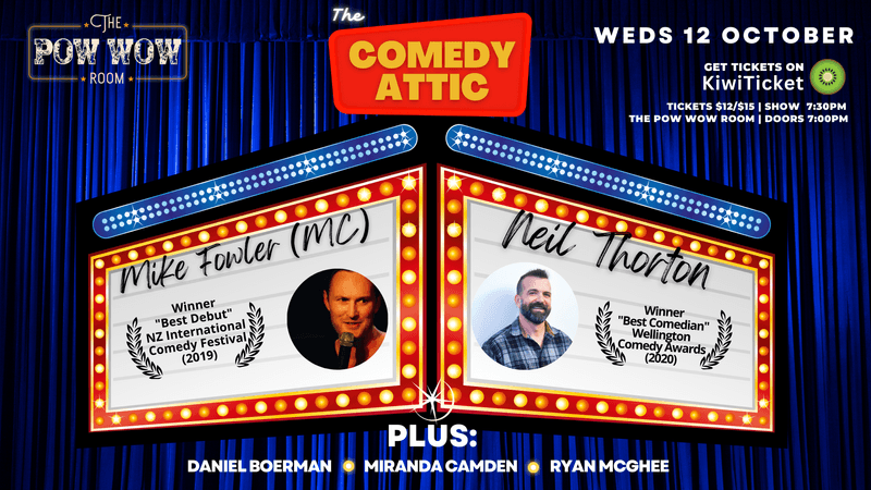 The Comedy Attic - Wellington - Eventfinda