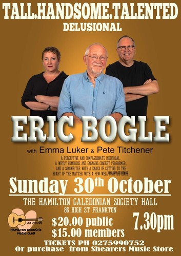 Eric Bogle In Concert - Hamilton - Eventfinda