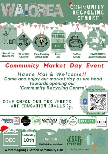 Waiōrea Community Recycling Centre Market Day - Auckland - Eventfinda