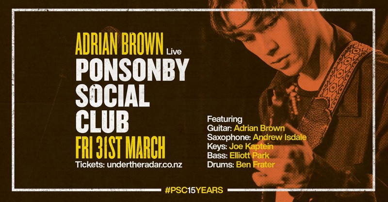 Adrian Brown Live - Auckland - Eventfinda