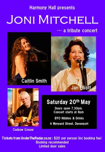 Joni Mitchell tribute concert Jan Elliott and Caitlin Smith - Auckland ...