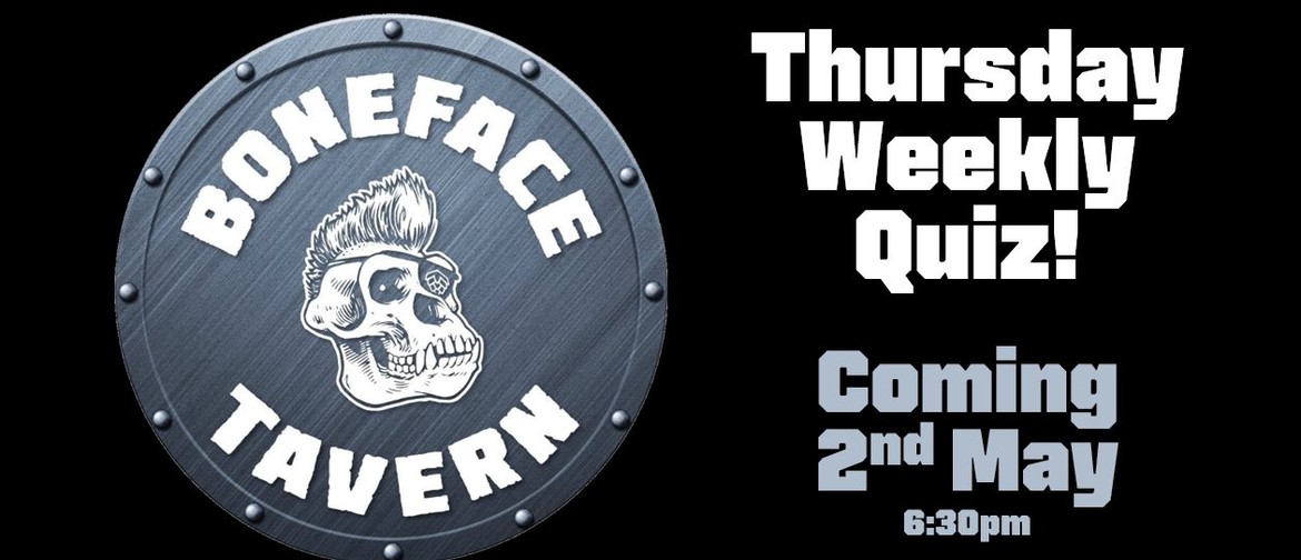 Boneface Tavern Weekly Quiz - Wellington - Eventfinda
