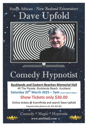 Dave Upfold - Comedy Stage Hypnotist - Auckland - Eventfinda