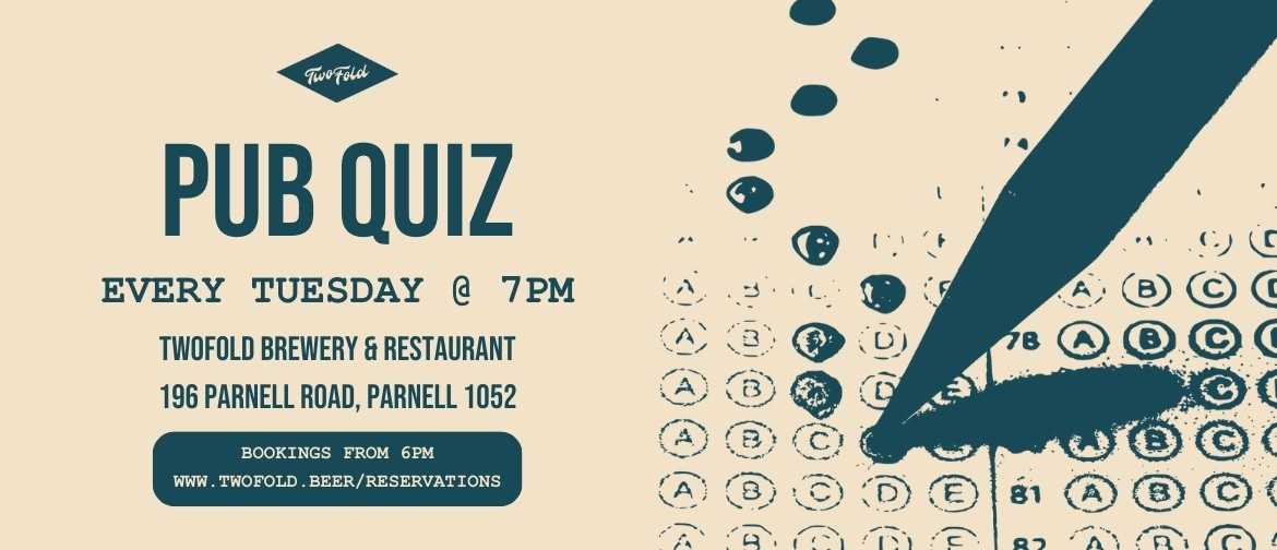 Twofold Parnell Pub Quiz - Auckland - Eventfinda