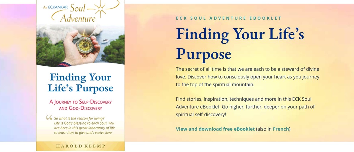 Finding Your Life's Purpose - Virtual - Eventfinda