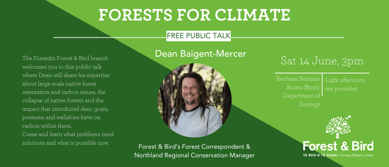 Forests for Climate - Public Talk - Otago - Eventfinda