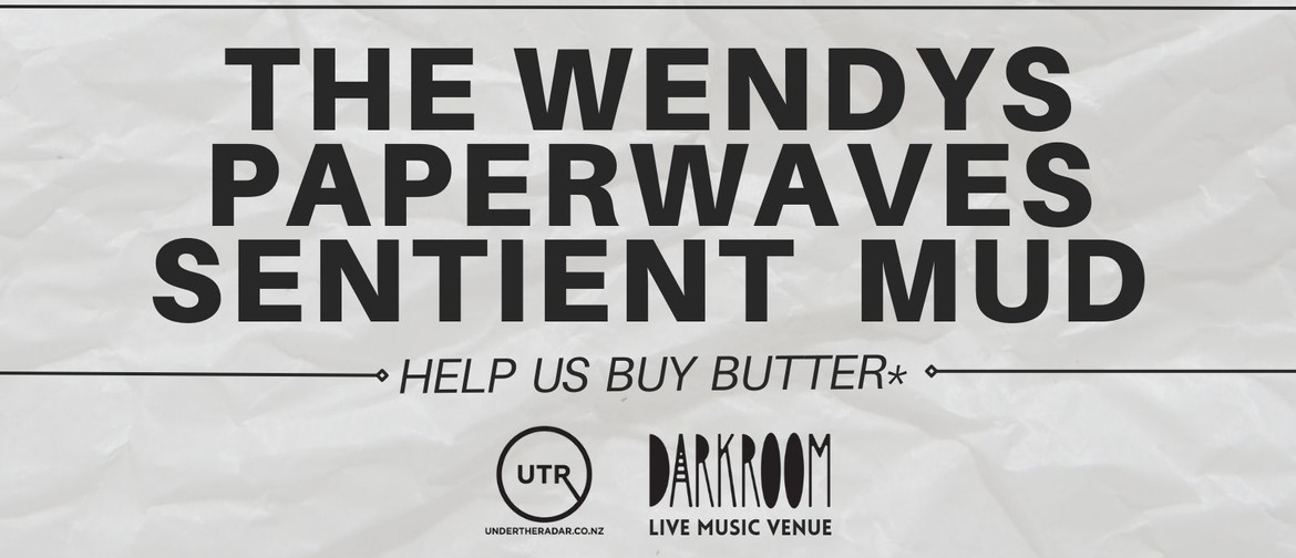 Darkroom Fundraiser with The Wendys, Sentient Mud & Paperwaves ...