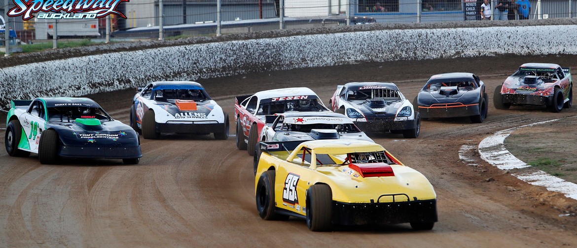 New Zealand Saloon Grand Prix at Waikaraka Family Speedway - Auckland ...