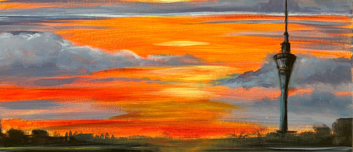 Paint n Chill - Sunset Sky Tower - Auckland - Eventfinda