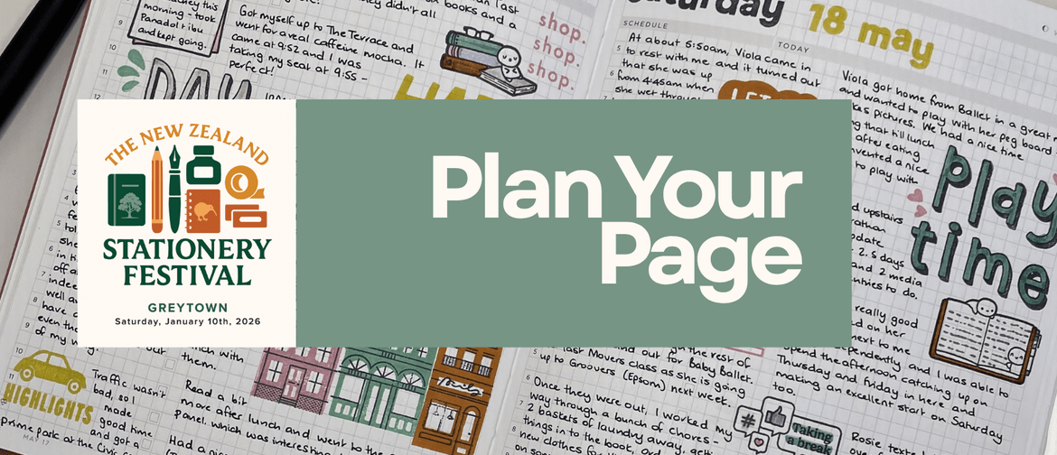 Plan Your Page - Journaling Creatively - Greytown - Eventfinda