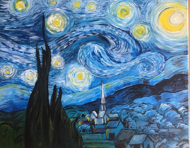 Paint n Chill - Van Gogh Starry Night - Auckland - Eventfinda