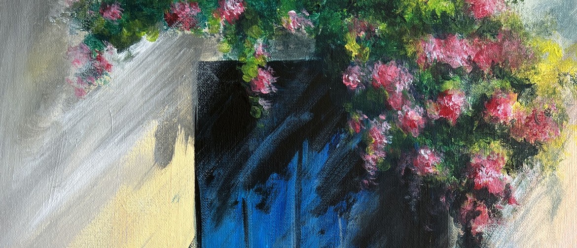 Paint n Chill with Welcome Drink - Santorini Blue Door - Auckland ...