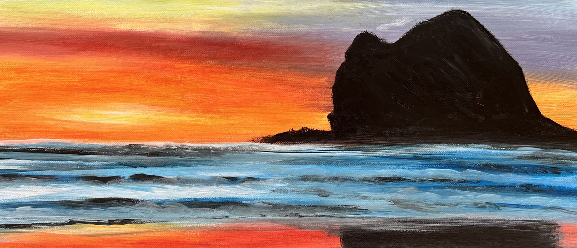 Paint n Chill with Welcome Drink - Sunset at Piha - Auckland - Eventfinda