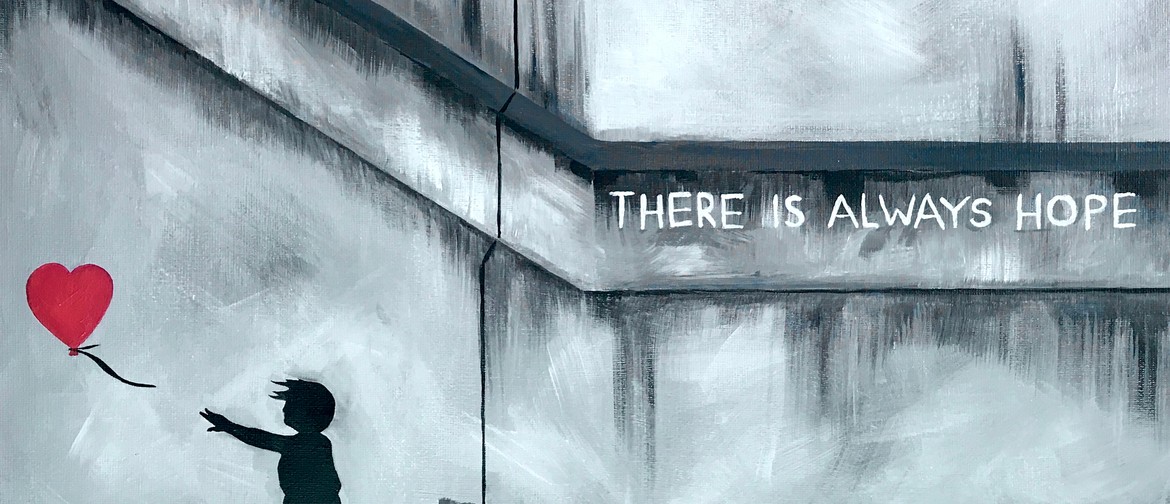 Paint and Wine Night - Bansky Balloon Girl - Auckland - Eventfinda